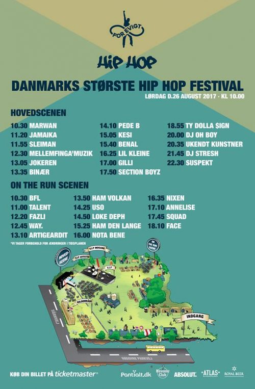 Se tidsplanen til endagsfestivalen For Evigt Hip Hop / Nyhed